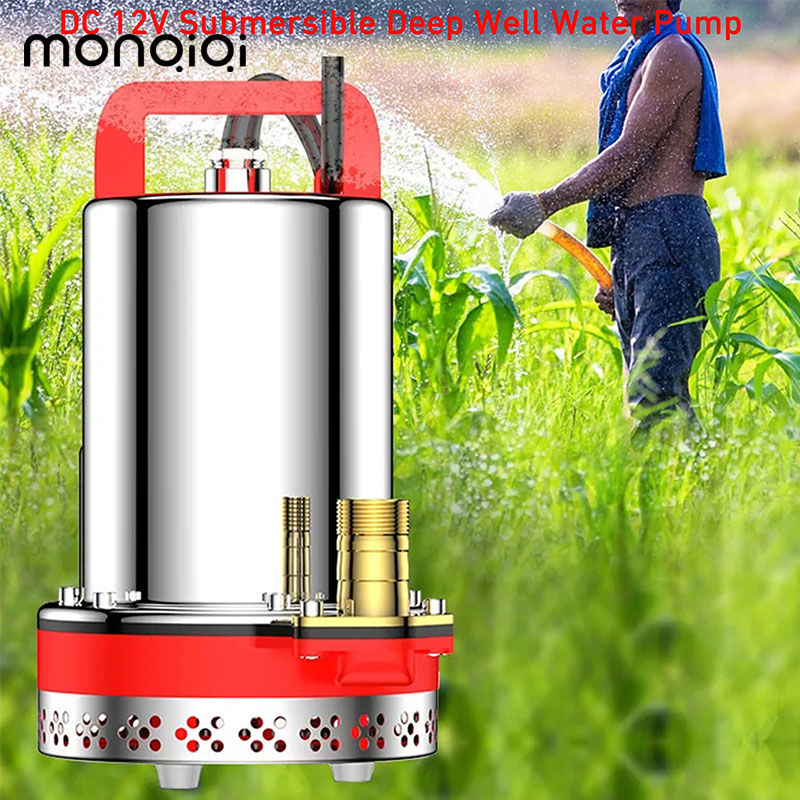 MONQIQI 12V DC Water Submersible Stainless Steel Pump Deep Well Water ...