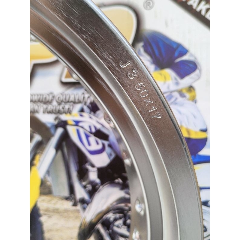 Rim 3.50-17 32 holes SILVER (SPD) | Shopee Philippines