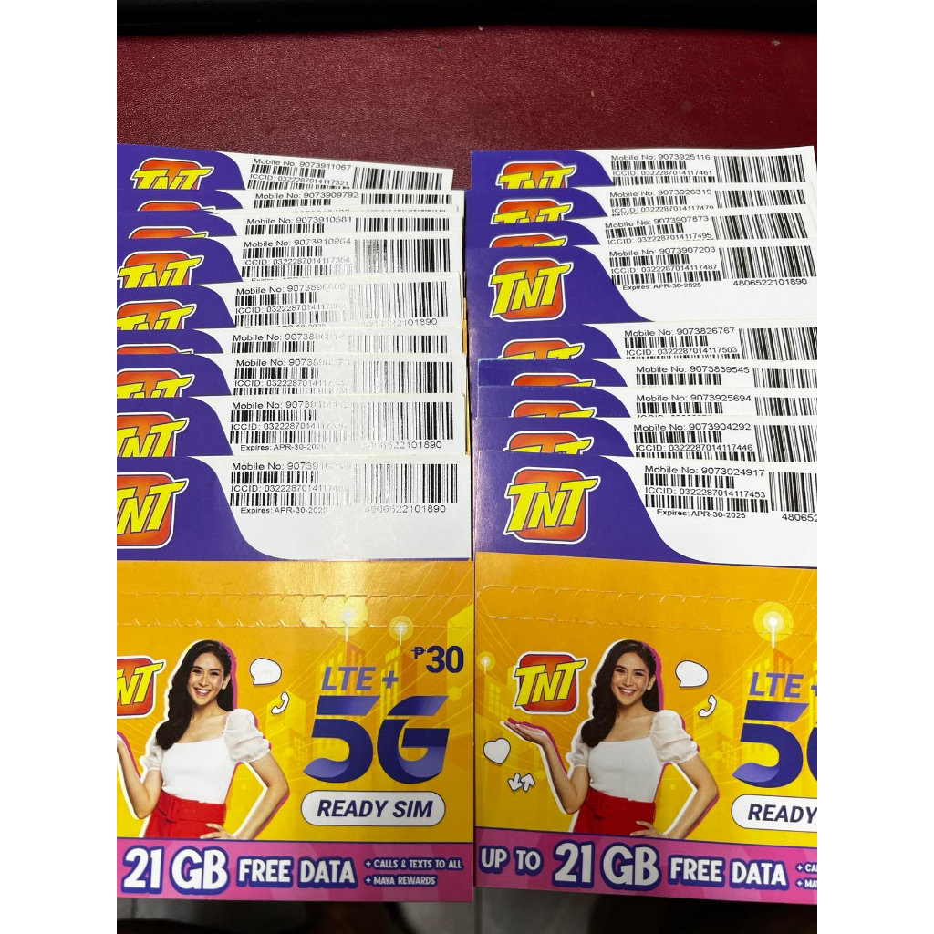 TALK N TEXT 5G/4G LTE /SET OF 5 PCS | Shopee Philippines