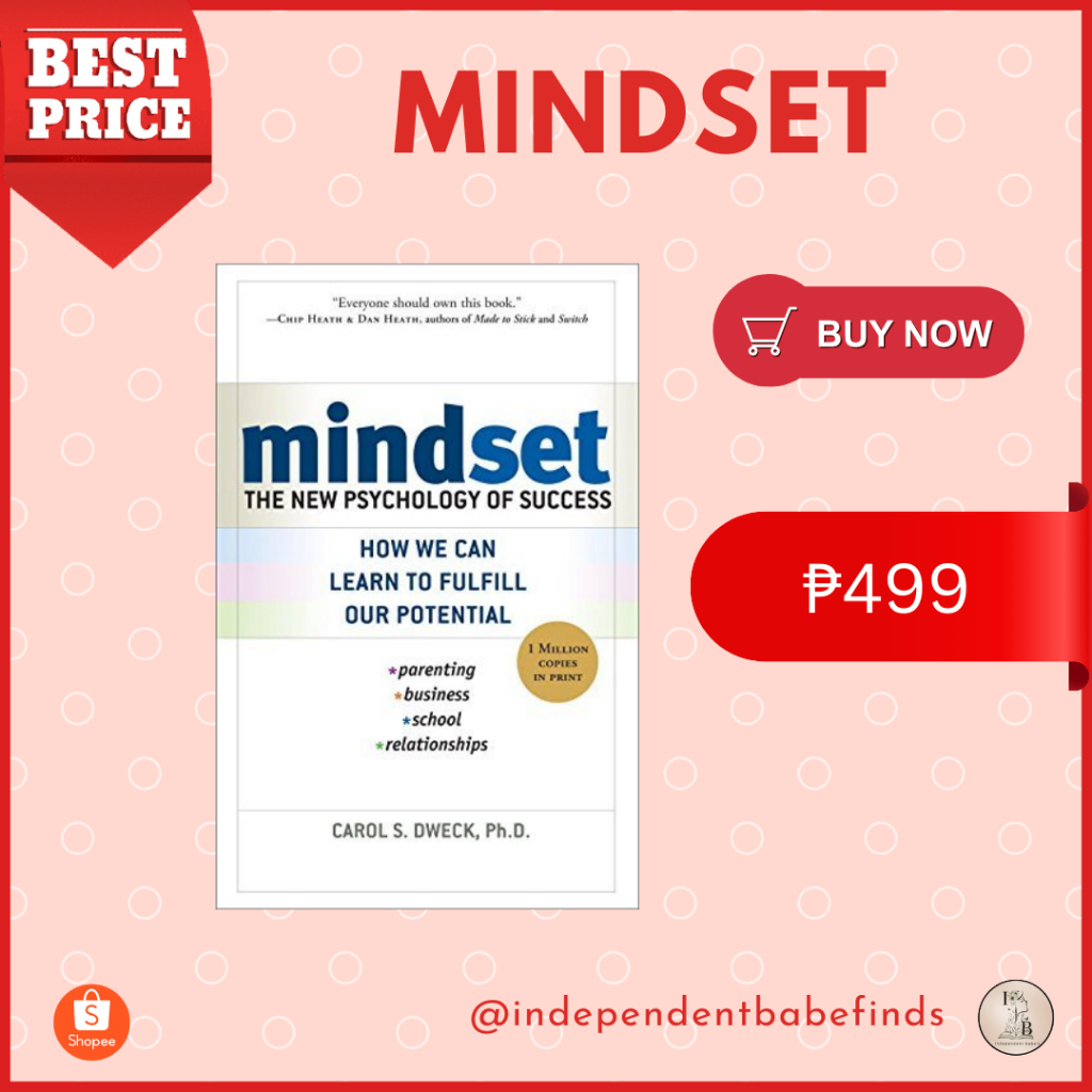 MINDSET BY CAROL DWECK Soft Cover | Shopee Philippines