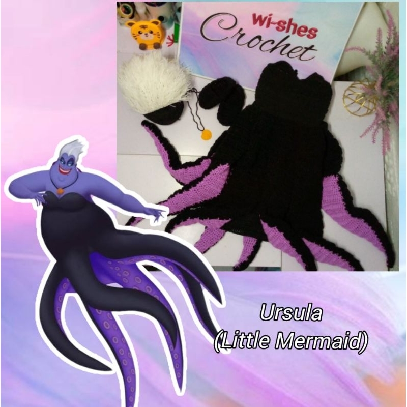 Wishes Crochet Ursula crochet costume for baby | Shopee Philippines