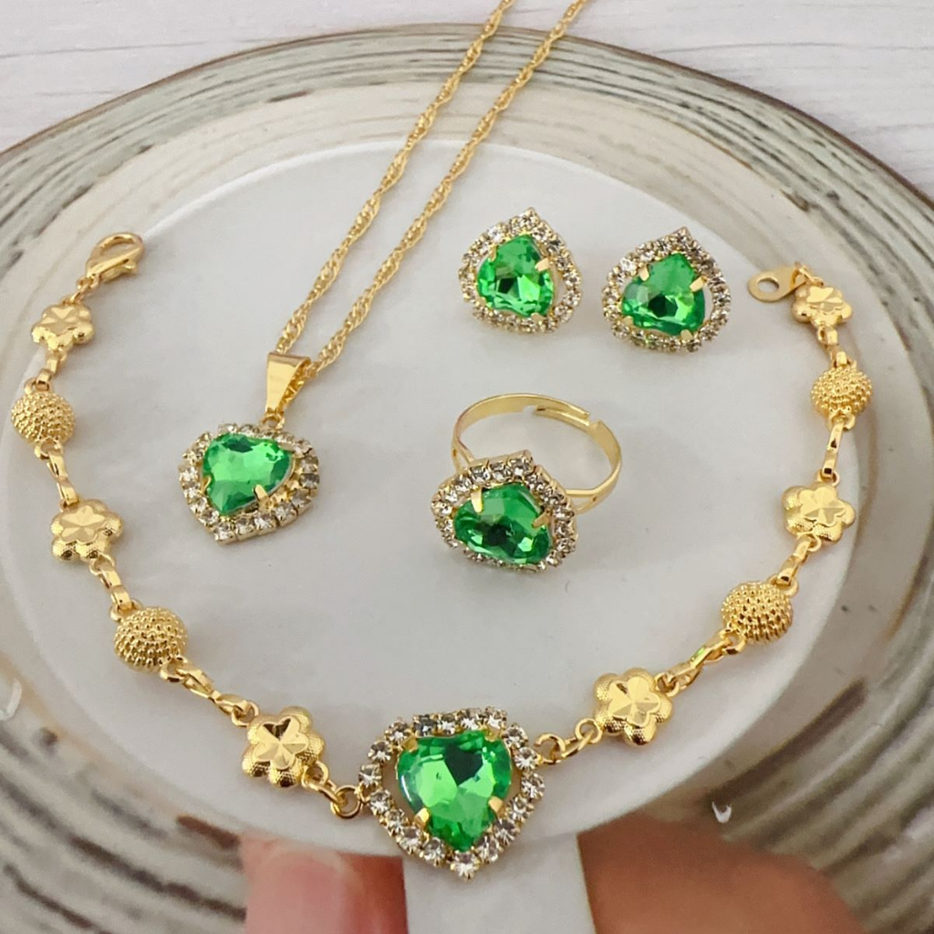 4in1 birthstone set free box for women | Shopee Philippines