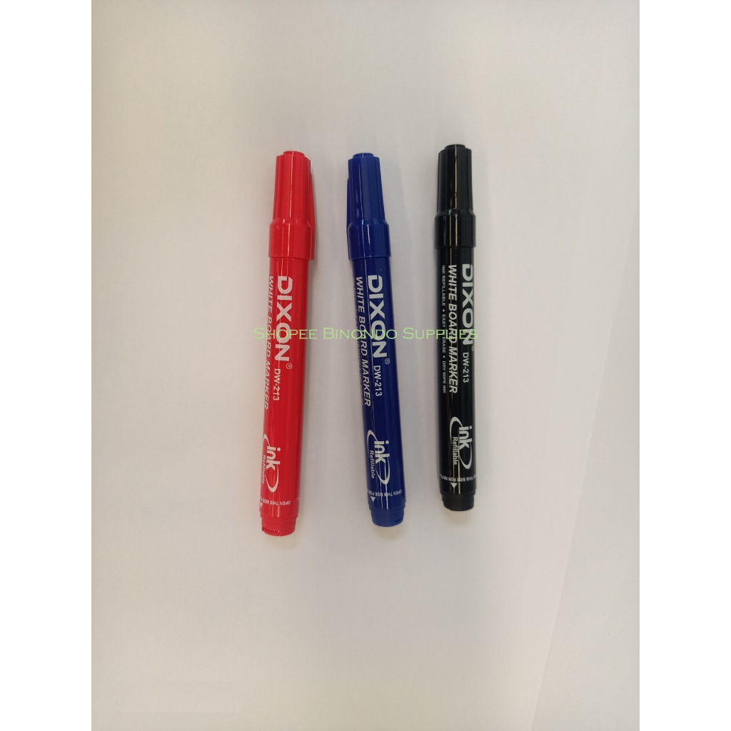 Dixon Whiteboard Marker Refillable 3 pieces per order | Shopee Philippines
