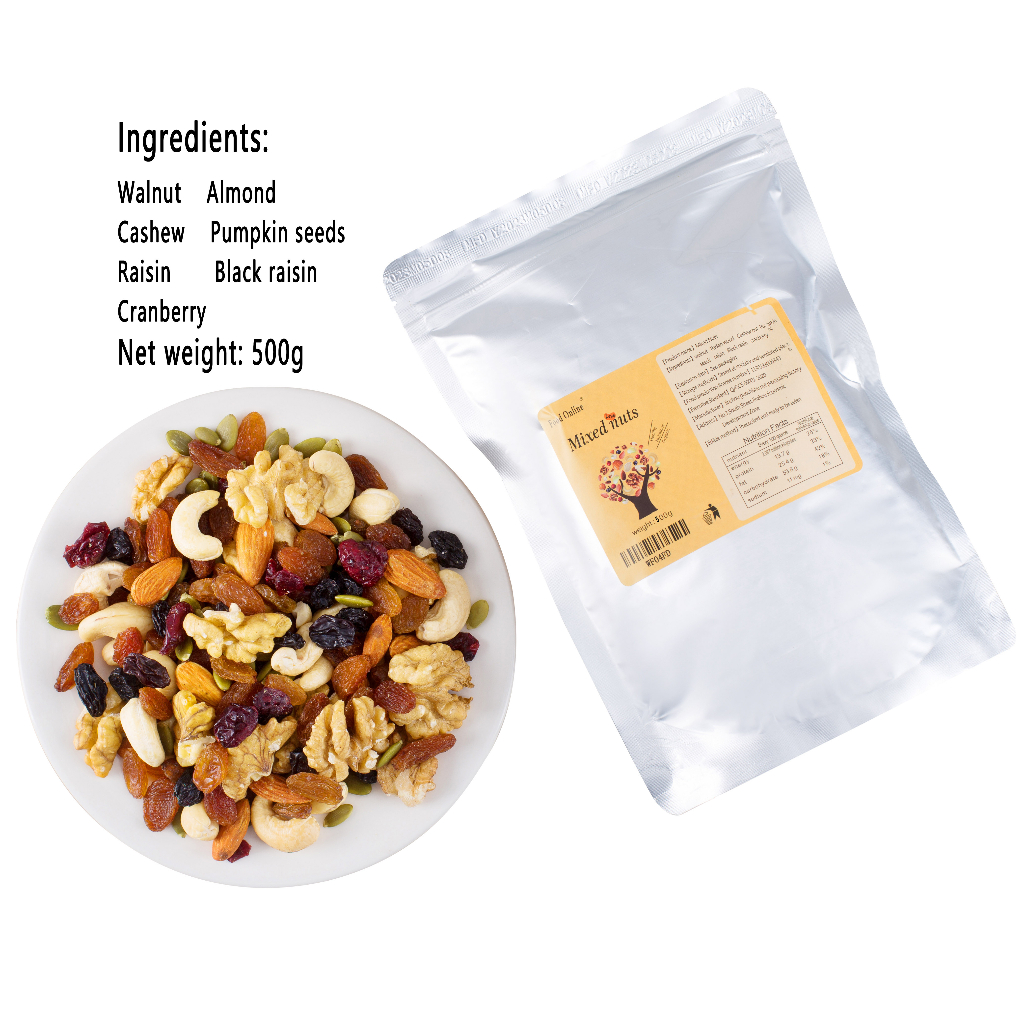 Mixed nuts and fruits Trail Mix 500g snacks | Shopee Philippines