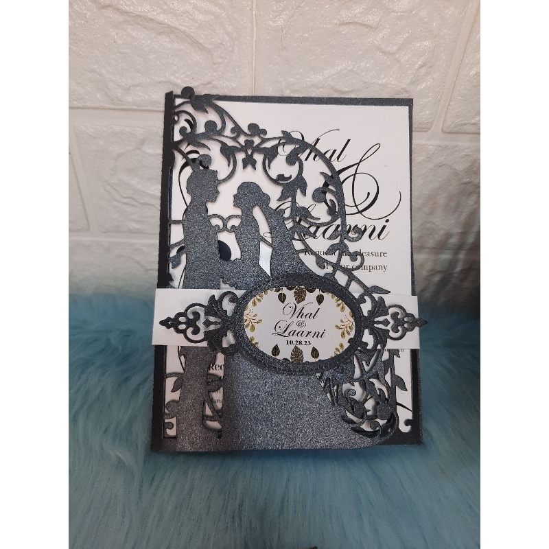 5R Two-fold Wedding Invitation/ Minimum of 10pcs. Size 5x7 inches | Shopee Philippines