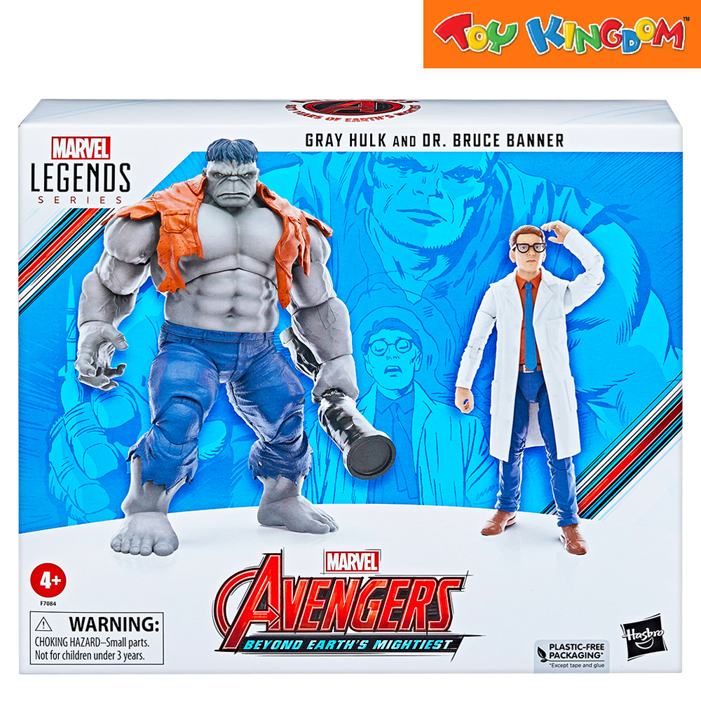 Marvel Avengers Legends Series Gray Hulk And Dr. Bruce Banner Action ...