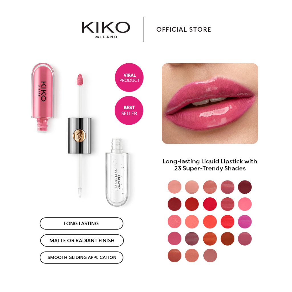 KIKO Milano Unlimited Double Touch Liquid Lipstick | Shopee Philippines