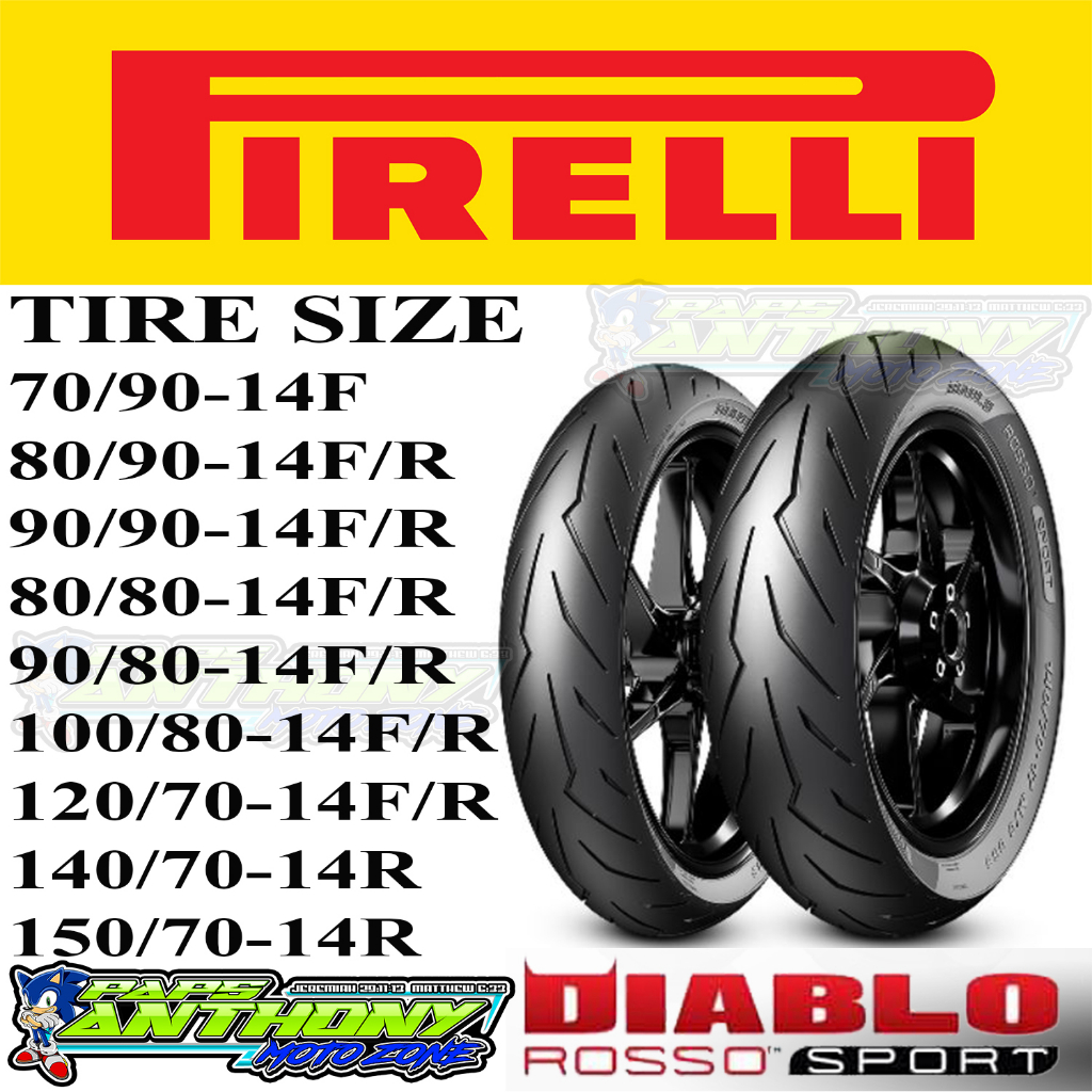 Pirelli Diablo Rosso Sport 14 Free Tire Sealant & Pito | Shopee Philippines