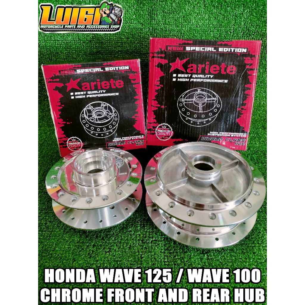 ARIETE HONDA WAVE 125i / WAVE 100R CHROME HUB SET | Shopee Philippines