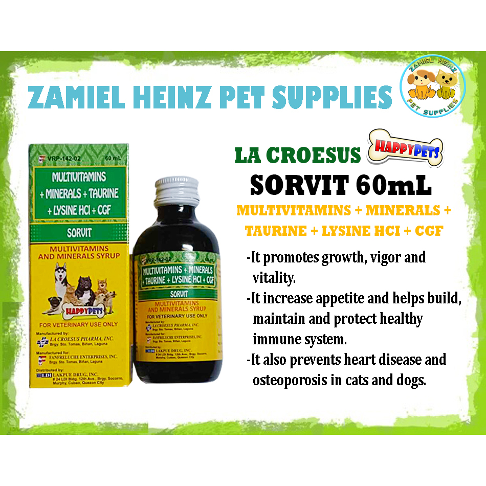 SORVIT (Multivitamins) for cats & dogs | 60mL | Shopee Philippines