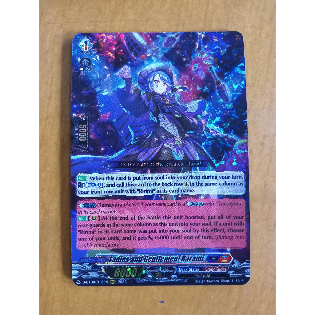 CFV Ladies and Gentlemen! Rarami RRR D-BT08 D-SS12 Dragon Empire Cardfight Vanguard English ...