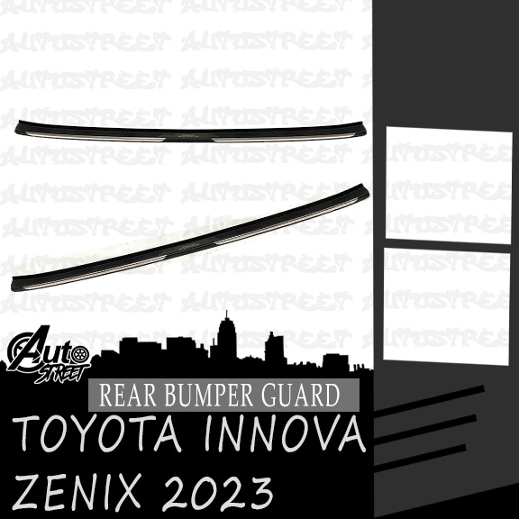 Toyota Innova Zenix 2023 Rear Bumper Guard / Rear Stepsill (Black ...