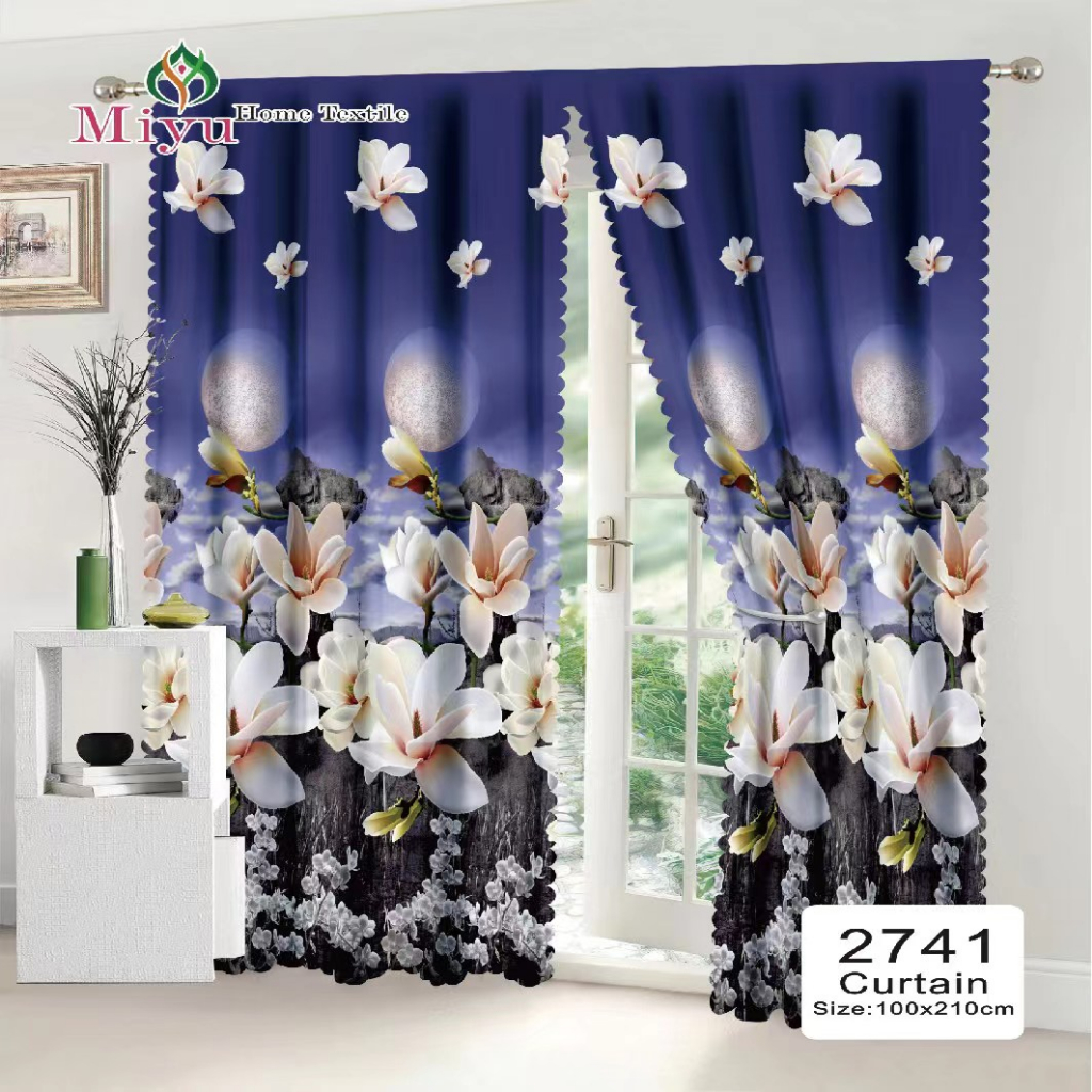 Curtain New Design 100x210CM Curtain Kurtina Door Curtain Lace Curtain ...