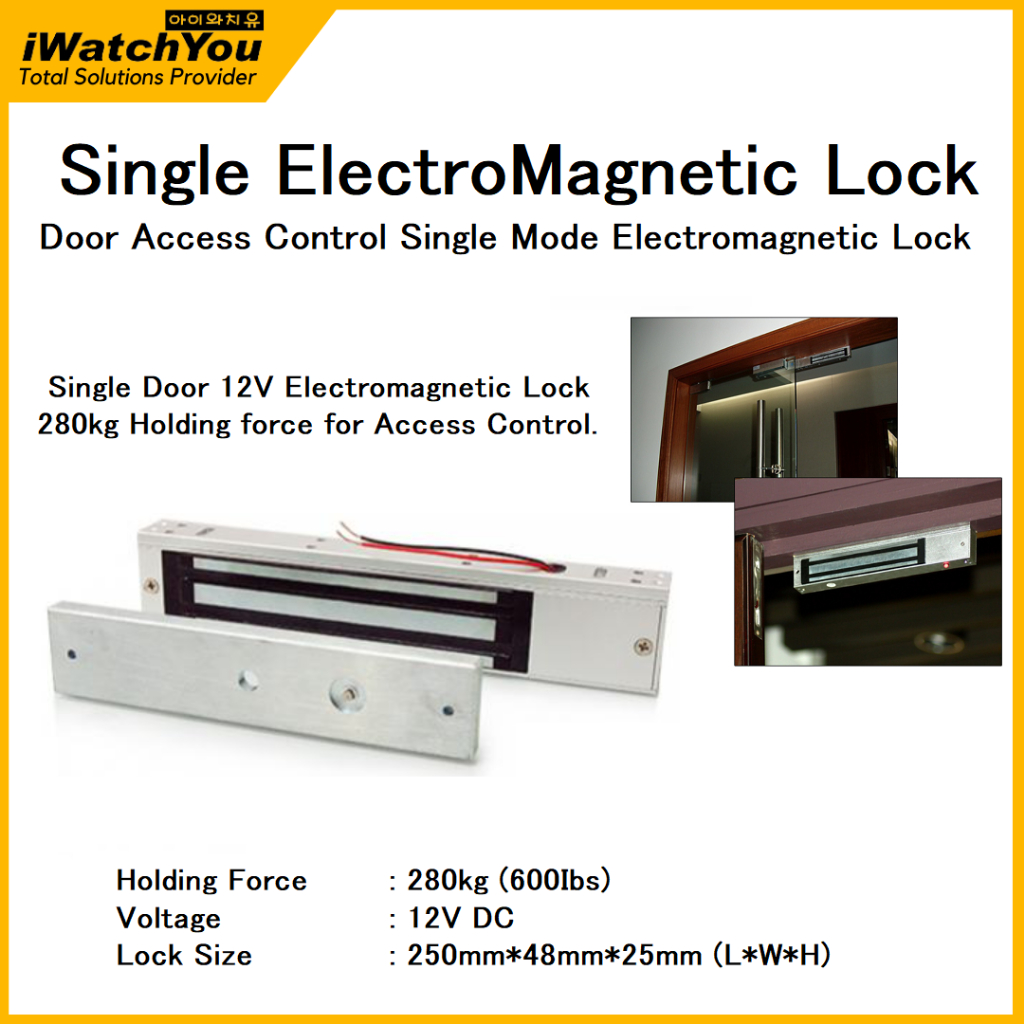 Single Electromagnetic Lock for Access Control [for Wooden, Glass ...