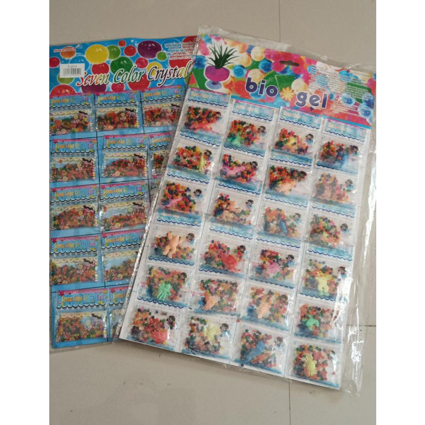SEVEN COLOR CRYSTAL BALL/ BIO GEL AND SQUISHY - 20 Packages | Shopee ...