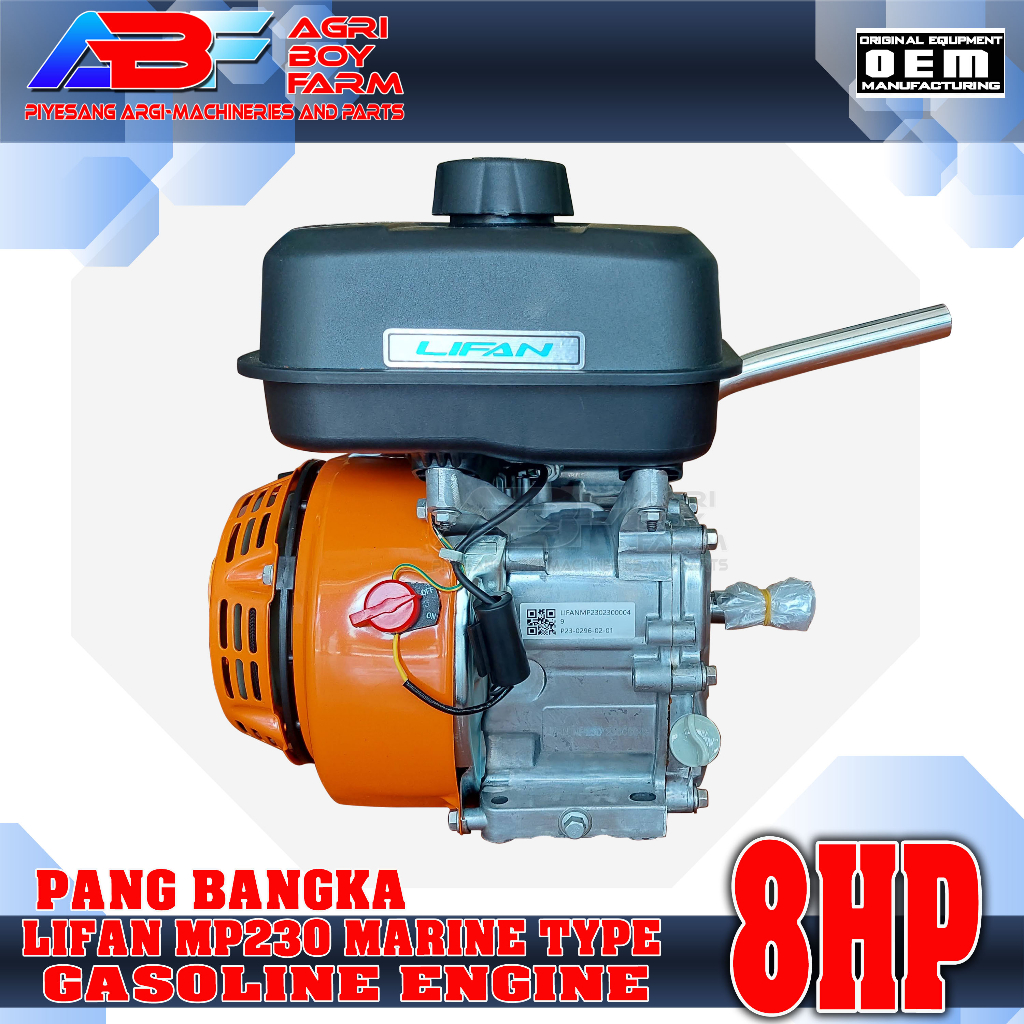 Pang Bangka Lifan 8HP Gasoline Engine Marine Power Plastic Aesthetic ...
