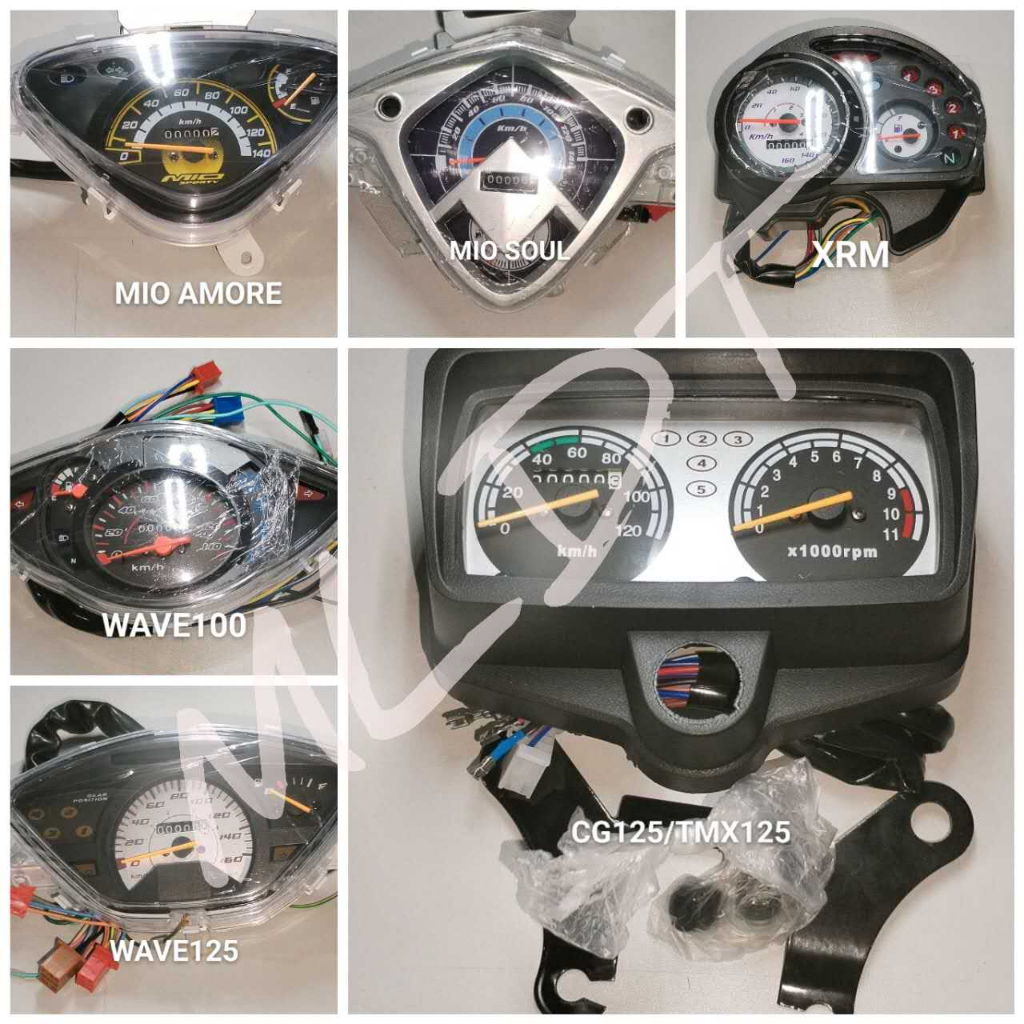 SPEEDOMETER GAUGE WAVE100/WAVE125/MIO SOUL/MIO AMORE/XRM/TMX125/CG125 ...