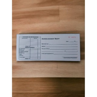 ACKNOWLEDGEMENT RECEIPT 3PADS 2PLY CARBONIZED PADDED GENERIC FORM ...