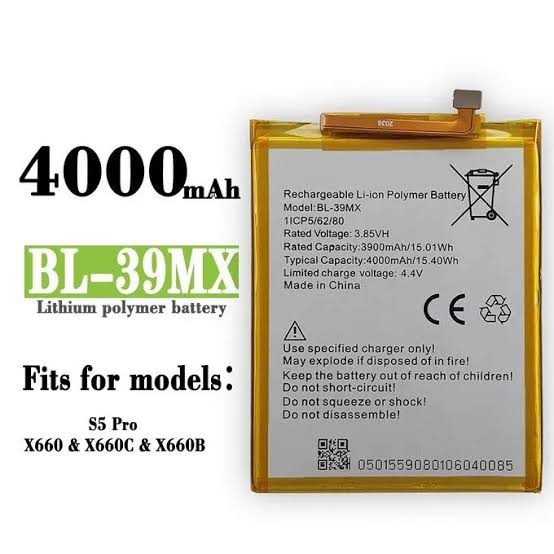 BL-39MX/BL39MX/S5 pro mobile phone battery for infinix X660 battery ...