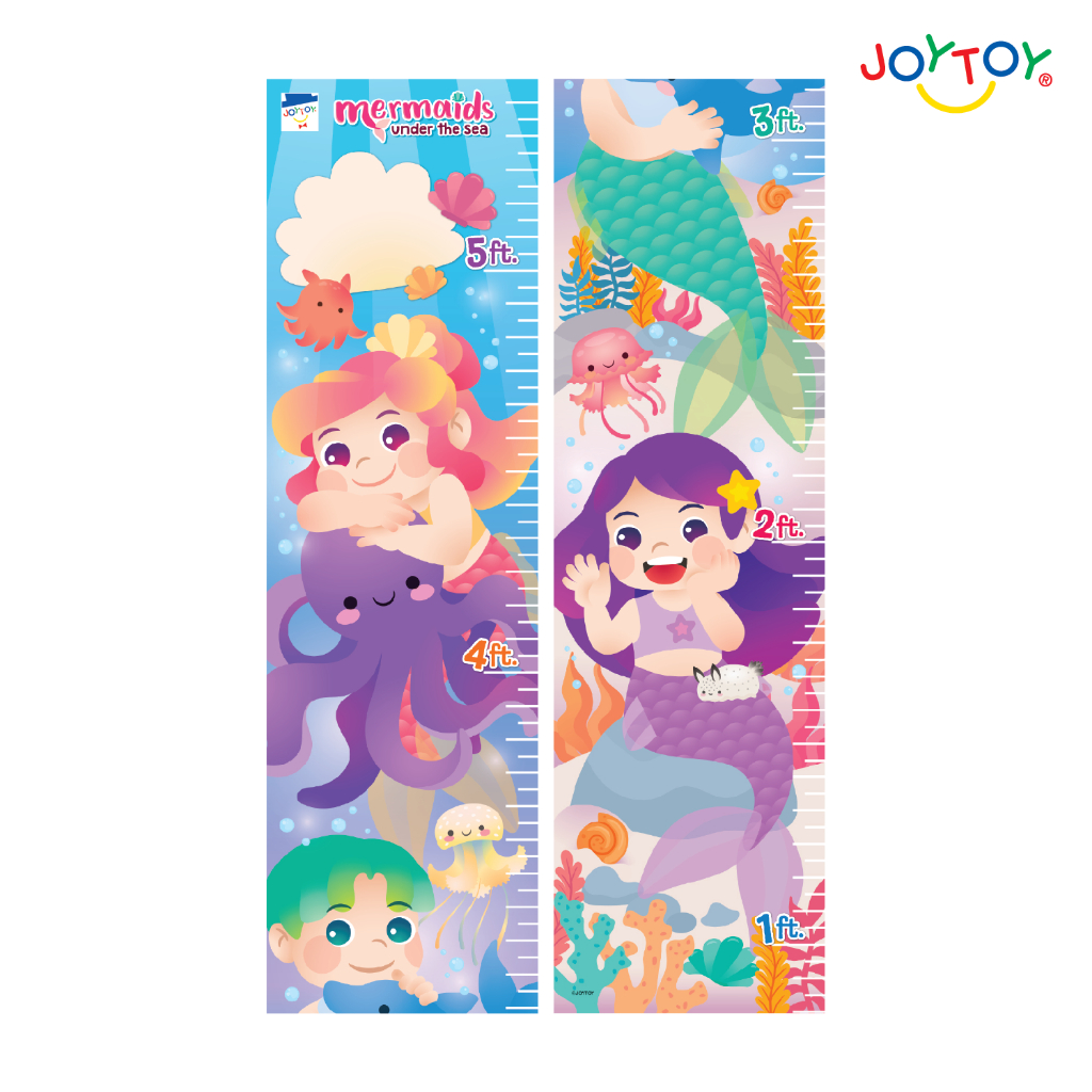 JOYTOY Mermaids Under The Sea Growth Chart | Shopee Philippines
