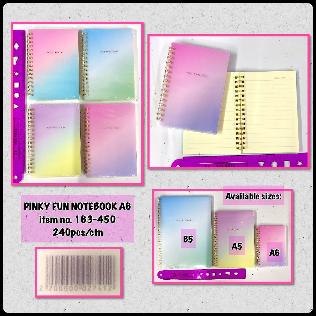 HOKKA Pinky Fun Notebooks | Shopee Philippines