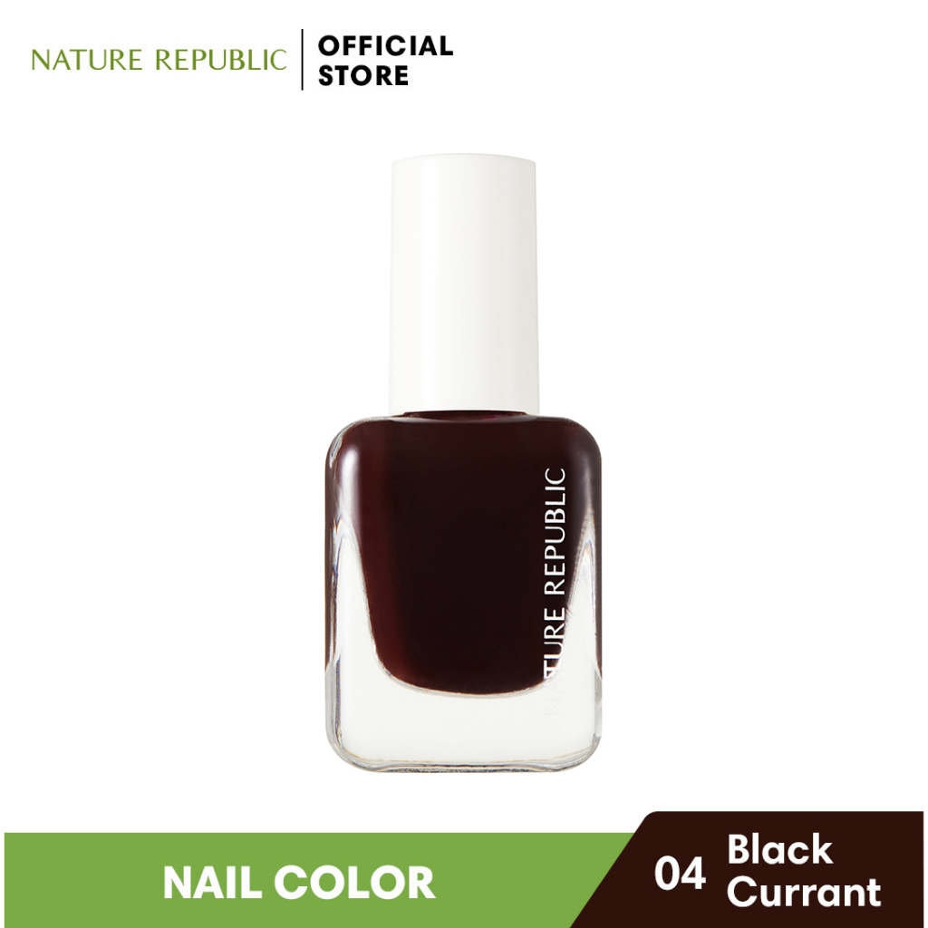 Nature Republic Color & Nature Nail Color (Black Currant) | Shopee ...