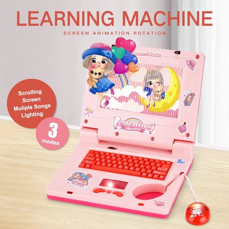 [ATS] toys for kids Children's music laptop toy with lights and music ...