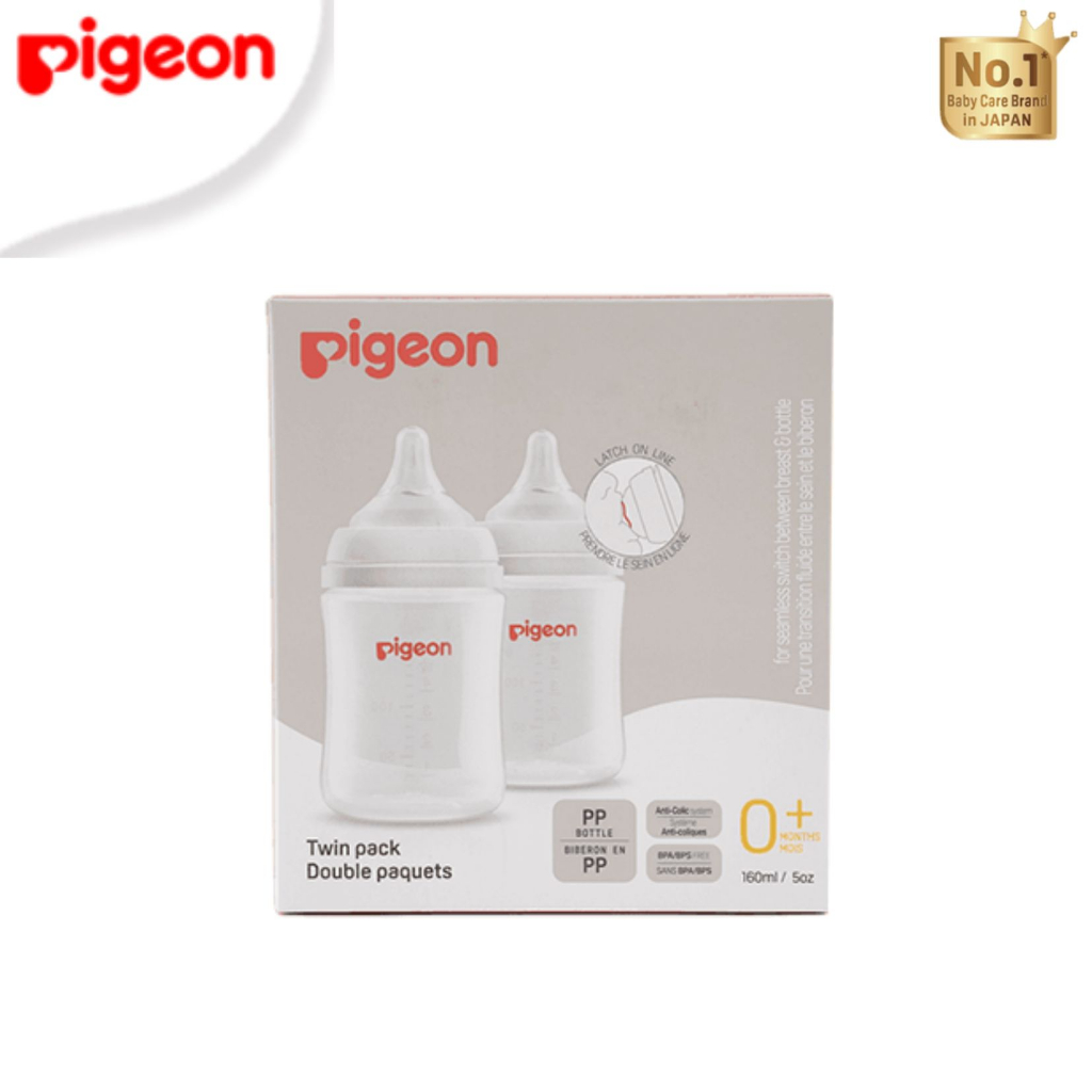 Pigeon Official- New and Improved Wideneck PP Feeding Bottle 160ml ...