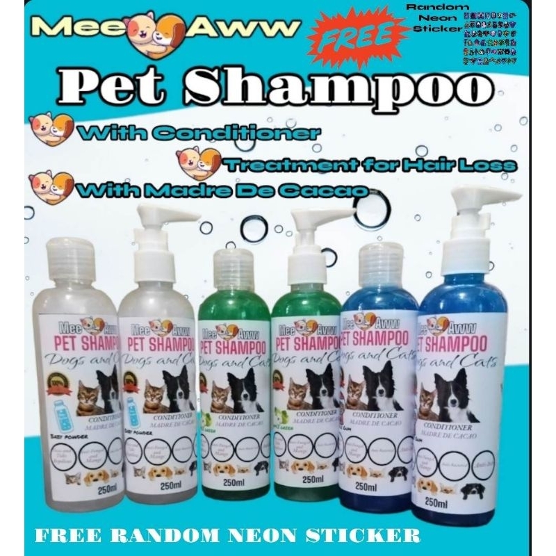 Dog and Cat Shampoo Anti Tick / Pet Shampoo with Free Neon Sticker ...