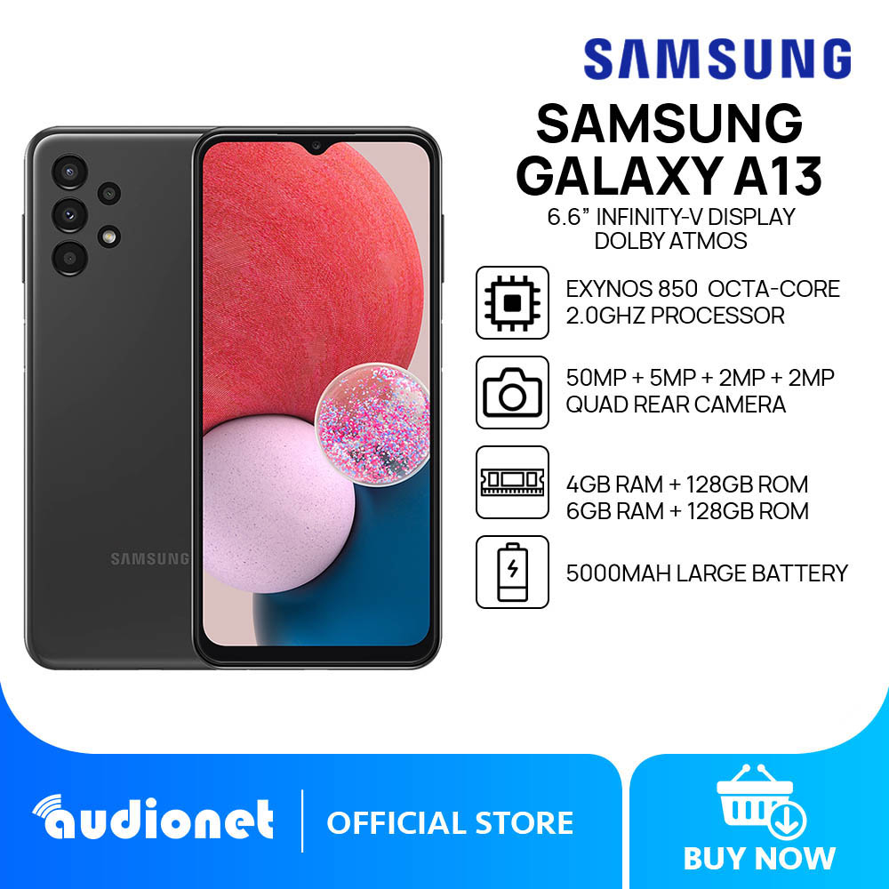 Samsung Galaxy A13 Cellphone | 4GB/6GB RAM+128GB ROM | Exynos 850 Octa ...