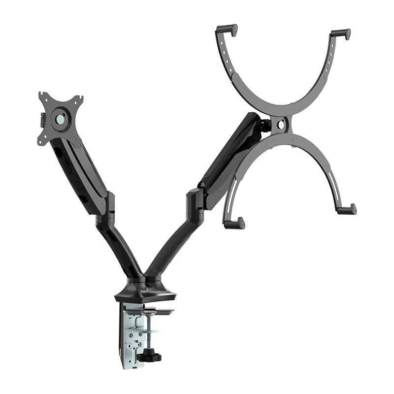 FlexiSpot F7D Dual Gas Spring Monitor Desk Mount LCD Stand Clamp and ...