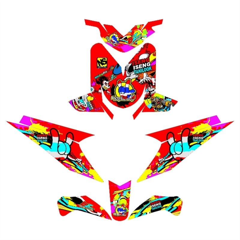 Honda BEAT 110 Decal / Sticker Graphic Kit | Shopee Philippines