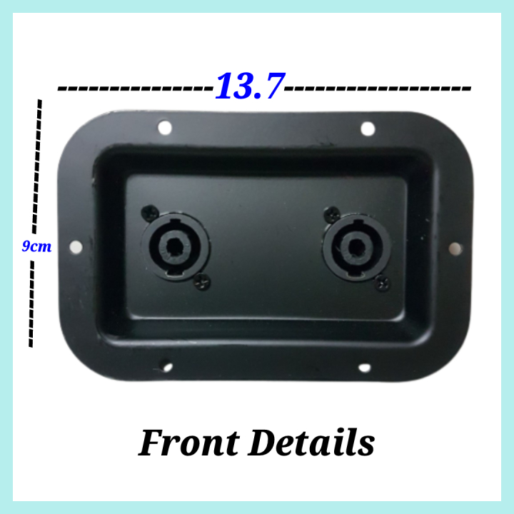 Dual SpeakOn Terminal Plate COD Junction Box Back Panel PA Speaker Box ...