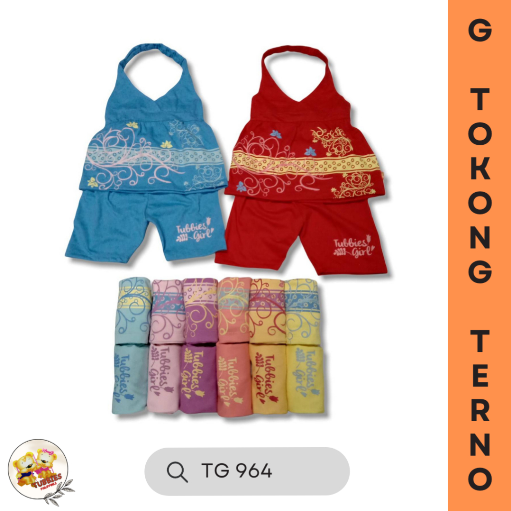 ACTUAL STOCK Tubbies TG 964 Girls Tokong Terno Girls Set Baby Girl ...