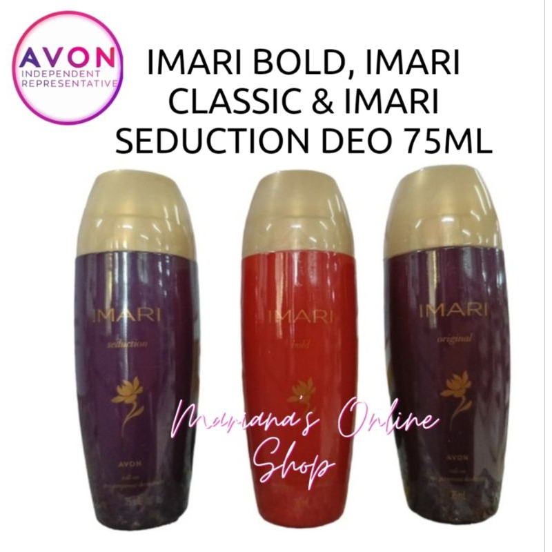 Avon Imari Bold, Imari Classic, Imari Seduction Deodorant 75ML | Shopee ...