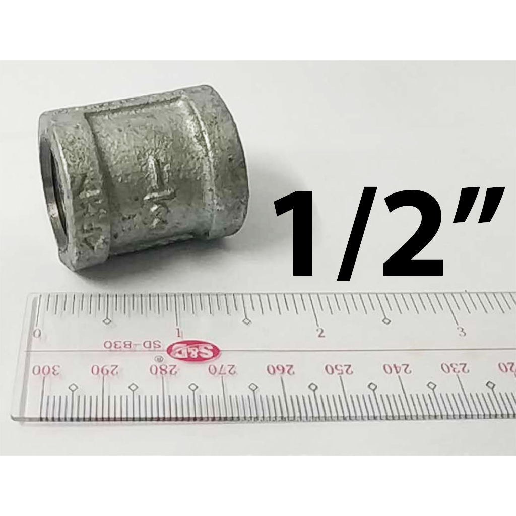 MECH GI COUPLING 1/2" SCH40 STANDARD GALVANIZED IRON
