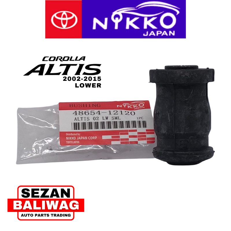NIKKO JAPAN FRONT SUSPENSION ARM BUSHING LOWER SMALL TOYOTA COROLLA ...