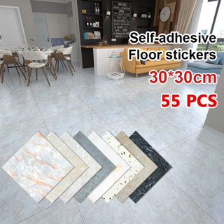 55pcs Vinyl tile floor sticker 30cm x 30cm Self Adhesive waterproof ...
