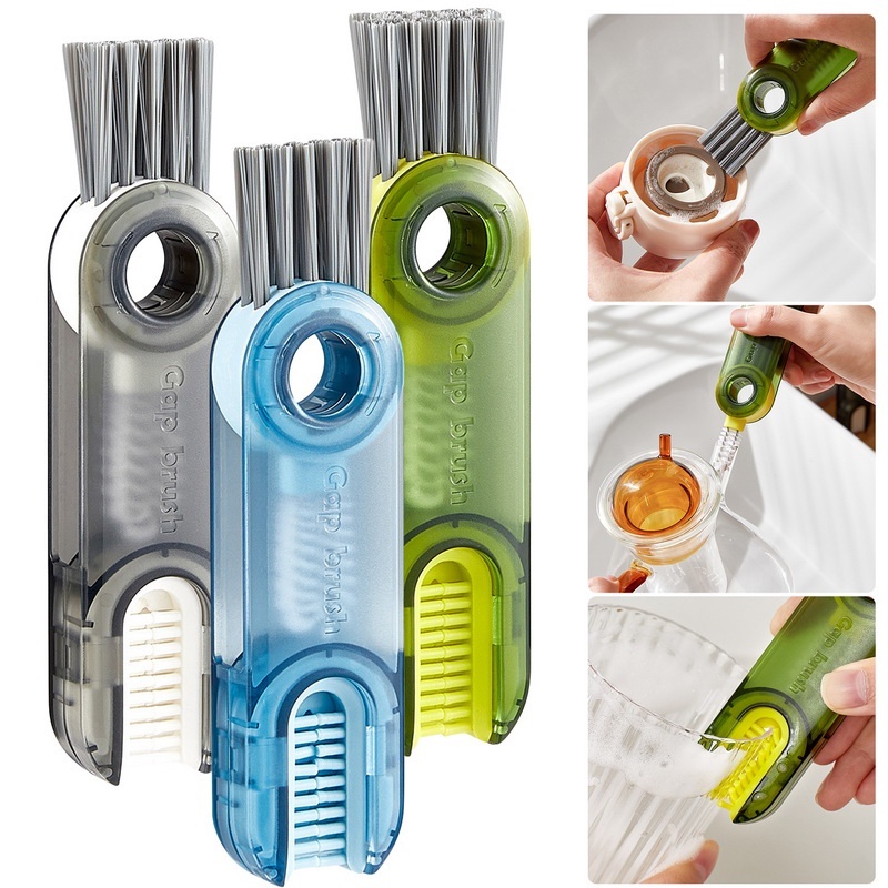 CINGO 3in1 U-shaped Cup Rim Cleaning Brush Multifunctional Mini Groove ...