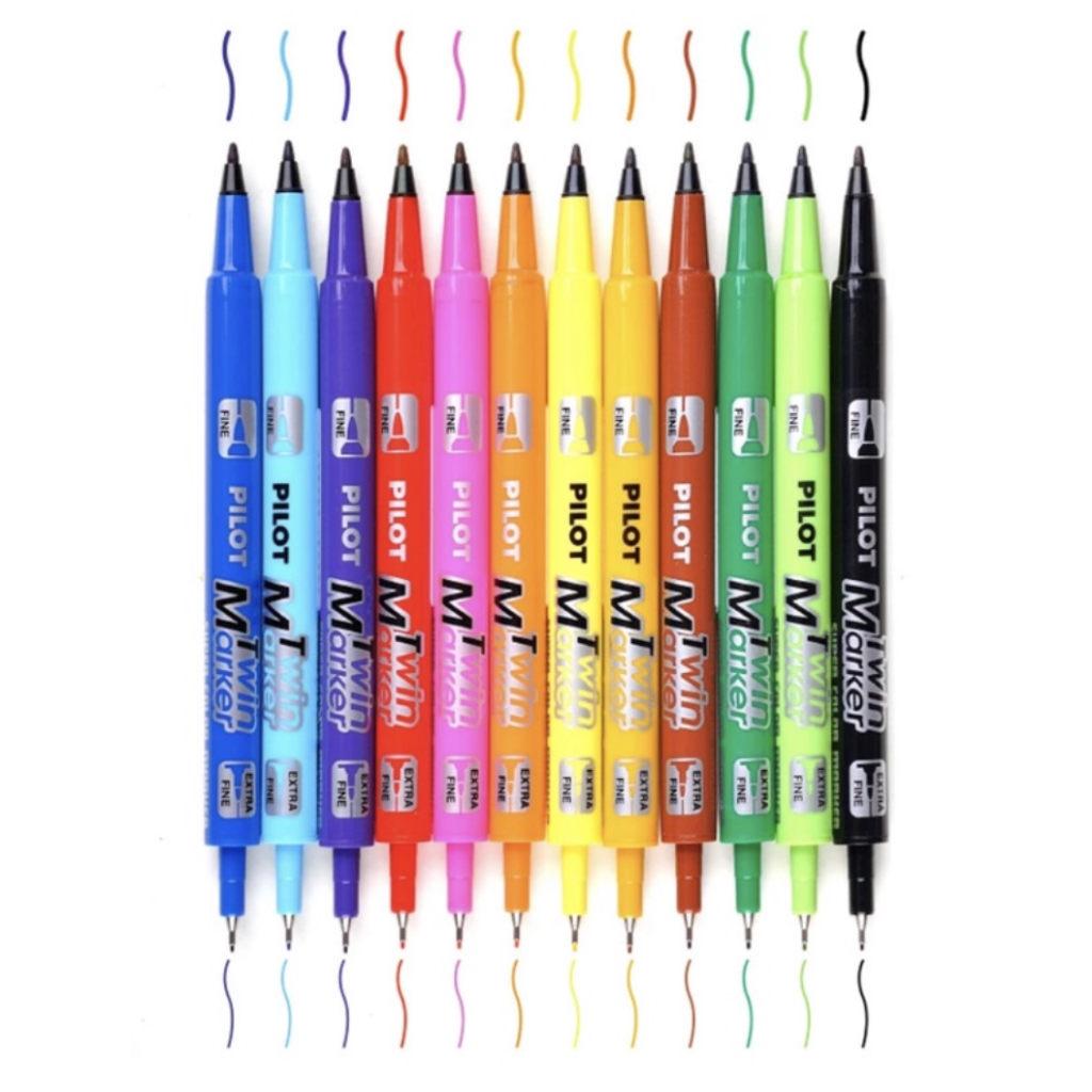 Pilot SCA-TM Twin Marker (permanent marker) 1pc | Shopee Philippines