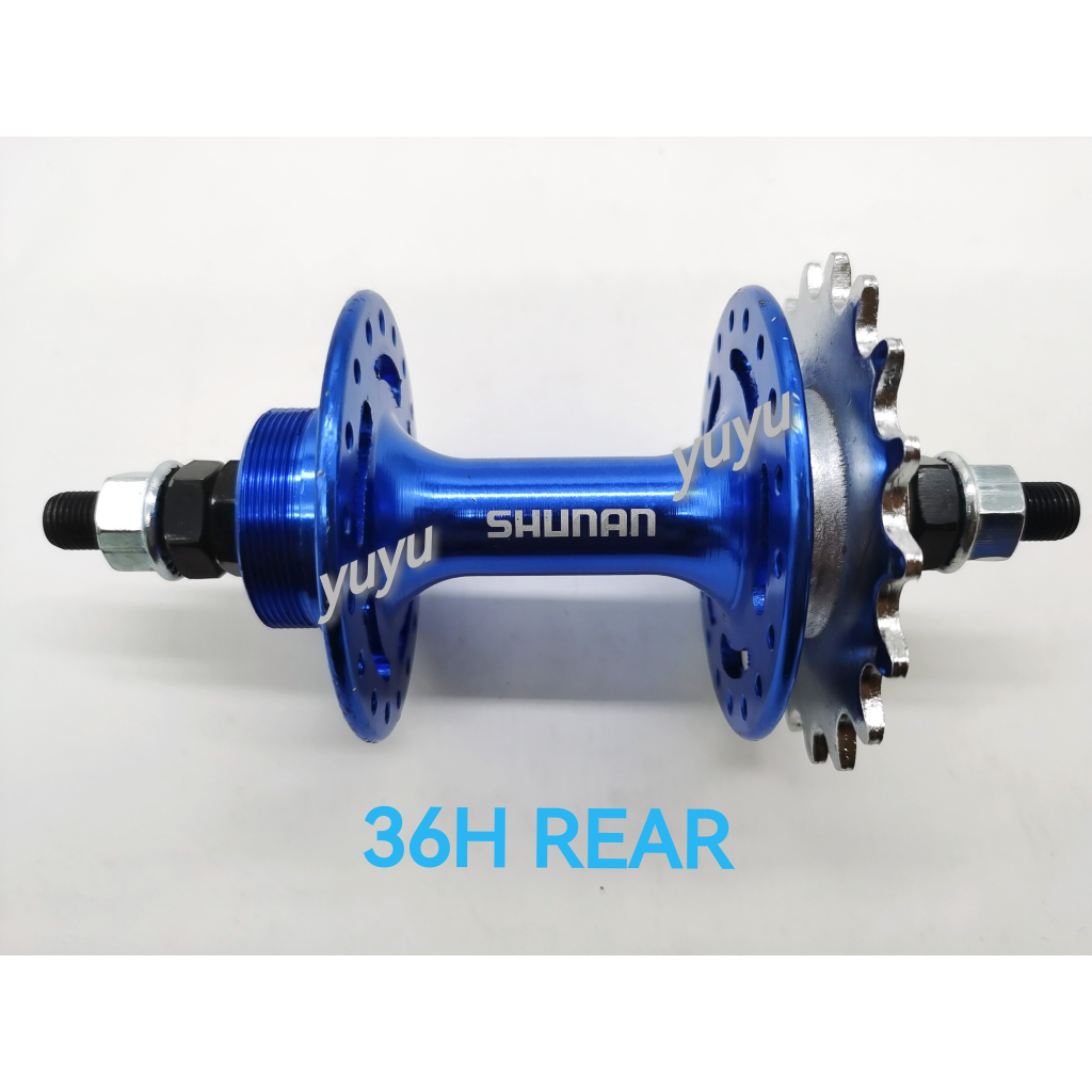 TAIWAN SHUNAN Alloy Hub Front & Rear 32 36 Holes 18T Sealed Bearing Hub ...