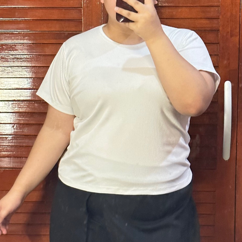 PLUS SIZE | ROUND NECK KNITTED BASIC MINIMALIST FULL LENGTH TOP (fits ...