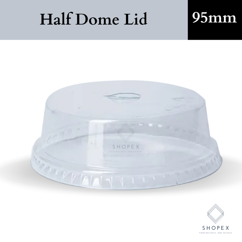 [100pcs] Half-dome Lid 95mm / Half dome lid 100pcs (Bundle) / PP cup ...