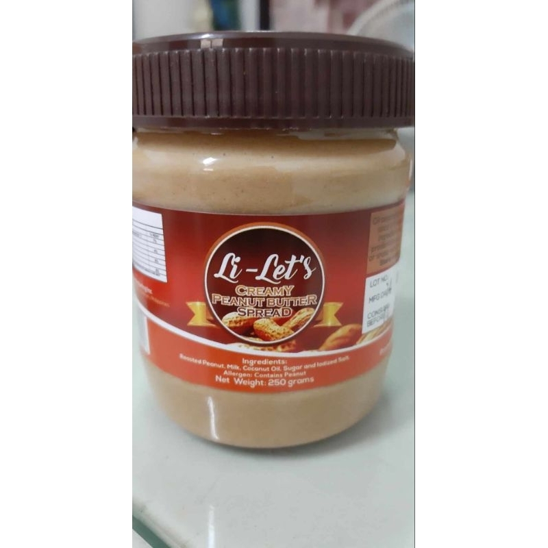 Lilet's creamy peanut butter , Lilets spread various sizes 250g , 580g ...