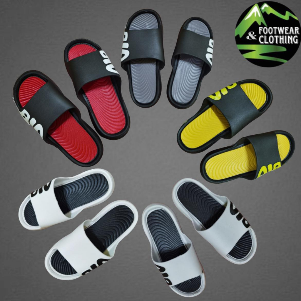 Men's Slipper Three Horizontal Lines Casual Slippers Slides Slippers ...