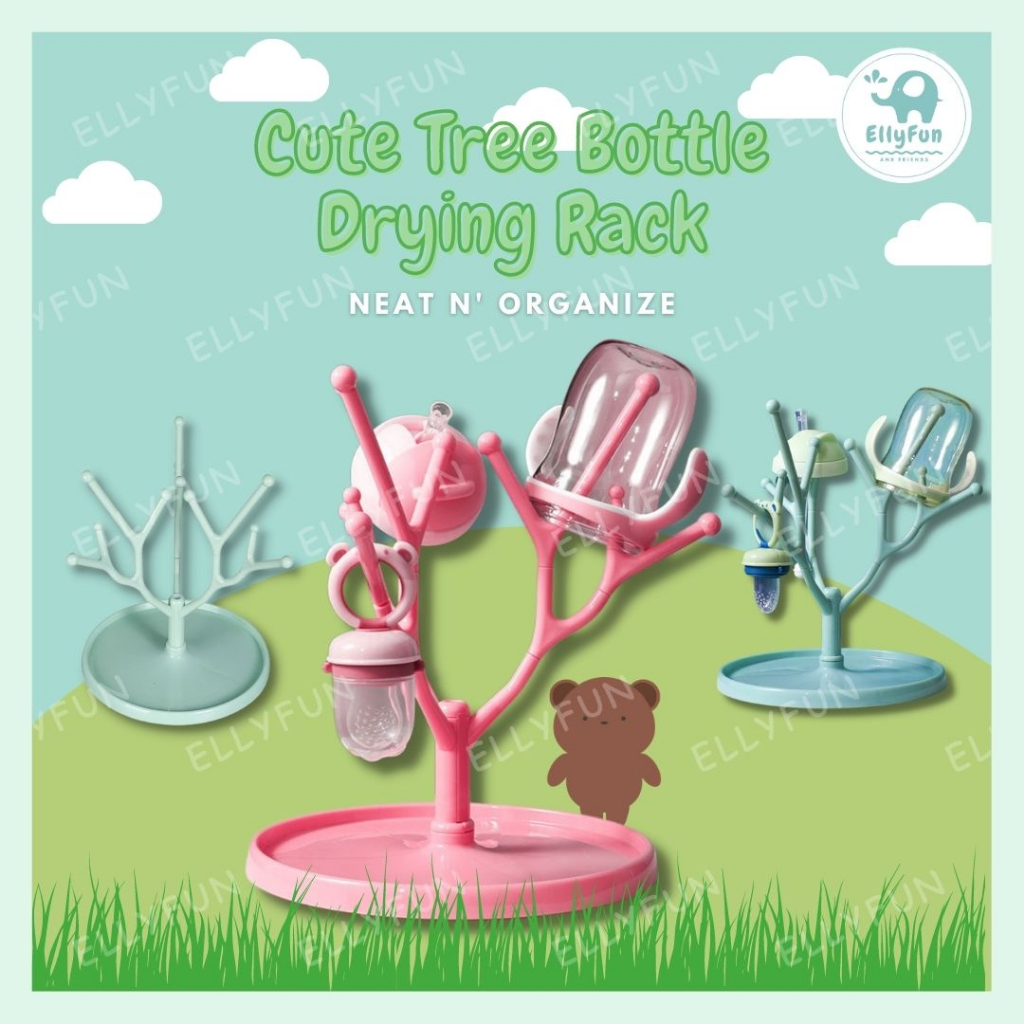 ELLYFUN Drying Rack Cute Design Nursery Organizer For Cups Dryer ...