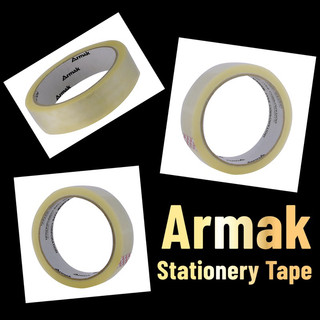 ARMAK Stationery Tape Clear 50 yards 12mm, 18mm, 24mm per roll | Shopee ...
