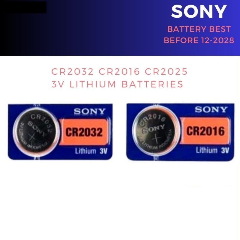 1pcs Sony Battery CR2032 CR2016 CR2025 CR1220 CR1620 CR1616 CR16232 ...