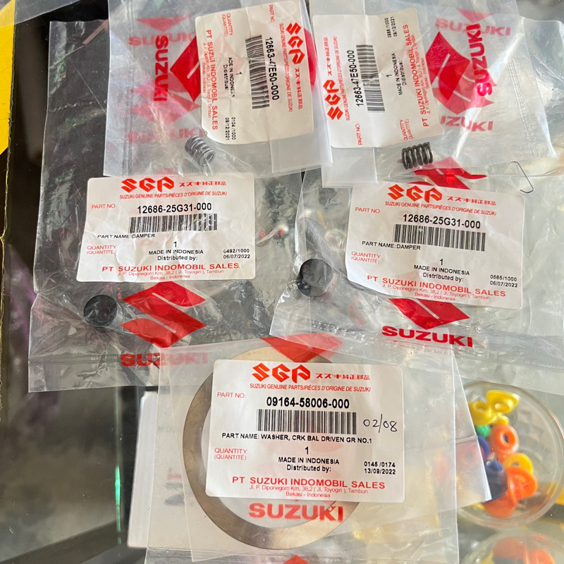 SGP Crank Balancer Damper Spring Washer Set Raider 150 Carb (Suzuki ...