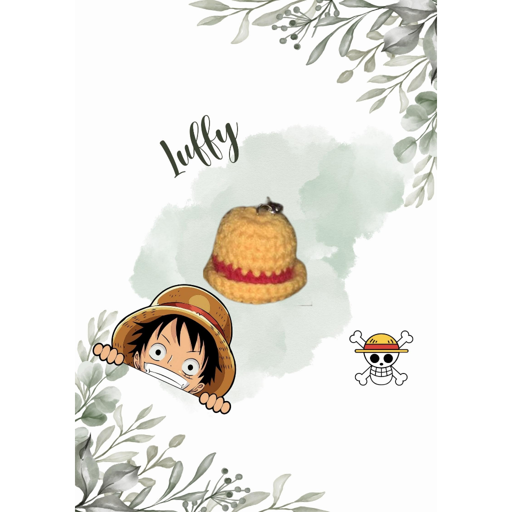 One Piece Hat Keychains (Luffy, Trafalgar, Nico Robin, Sabo, Ace ...